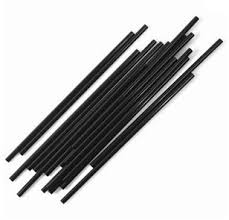 Empress Stirrer Straws 5.25" Black - 3X Supply Las Vegas